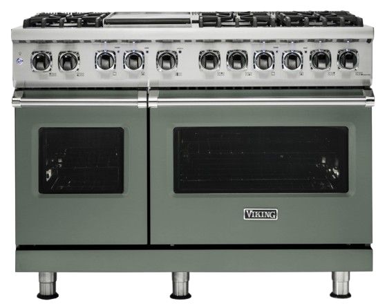 Viking® 48" Eucalyptus Dual Fuel Range | Fischer Furniture | Rapid City, SD