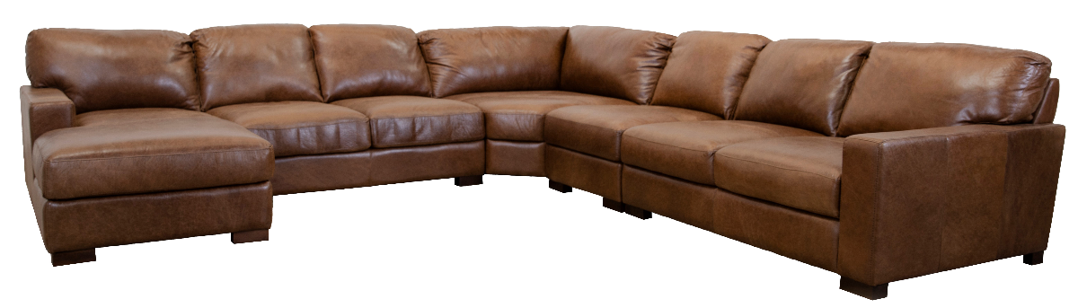Soft line america leather sectional store