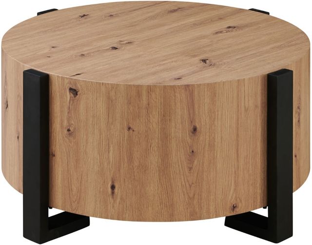 Steve Silver Co. Darcie Brown Cocktail Table with Black Base | Midwest ...