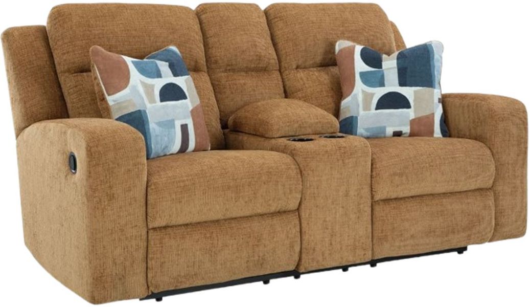 Signature Design by Ashley® Kanlow Honey Double Manual Reclining ...