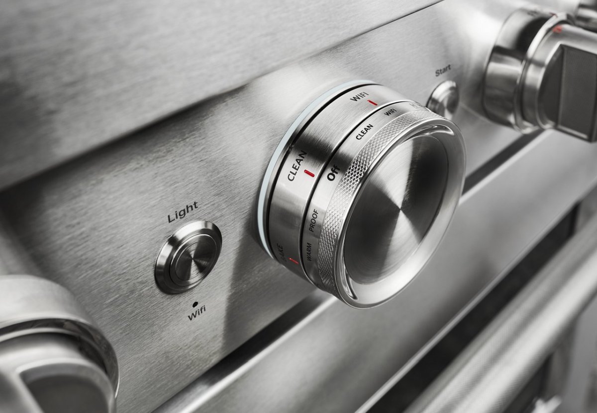 KitchenAid® 36" Stainless Steel Commercial Style Freestanding Dual Fuel ...