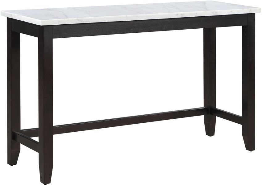 Coaster® Toby White Counter Height Dining Table with Espresso Trestle ...