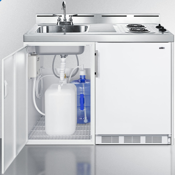 Summit® 48" White All-In-One Kitchenette | Big Sandy Superstore ...
