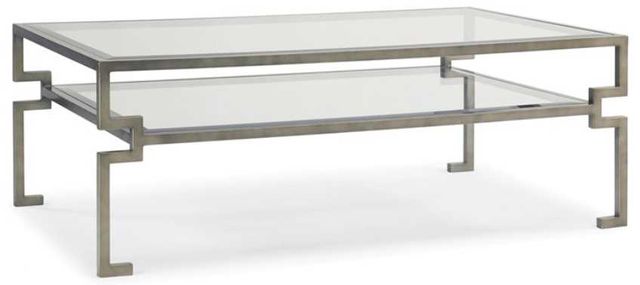 Caracole® Caracole Classic Glass Top Table of Contents Cocktail Table ...