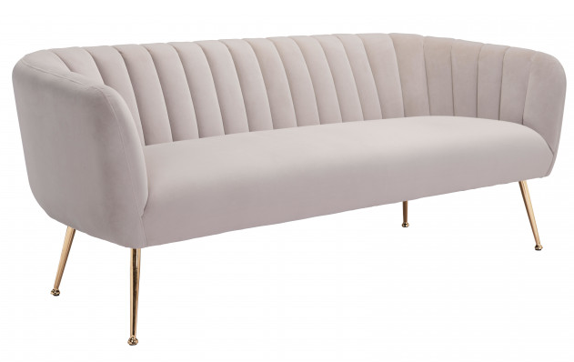 Zuo Modern Deco Beige Gold Sofa Furniture Express Valdosta GA