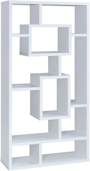 Coaster® Howie White Bookcase | Snook's Carpet and Furniture | Okoboji, IA