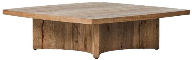 Four Hands Brinton Rustic Oak Square Coffee Table | Karvonen’s