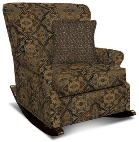 England Furniture Natalie Megara Chestnut-Duomo Jewel Rocking Chair ...