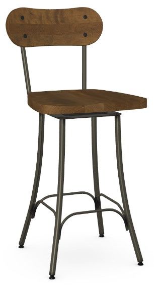 Amisco Customizable Bean Swivel Counter Stool | Marshall's Home Living ...