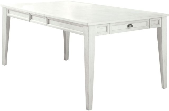 Steve Silver Co. Cayla Antiqued White Dining Table with Leaf | Midwest Clearance Center | St ...