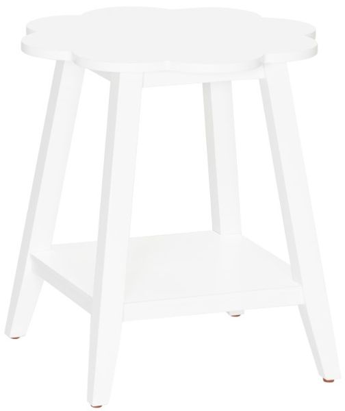 Linon Petunia White Side Table | Hoelscher's Fine Furniture, Appliances ...