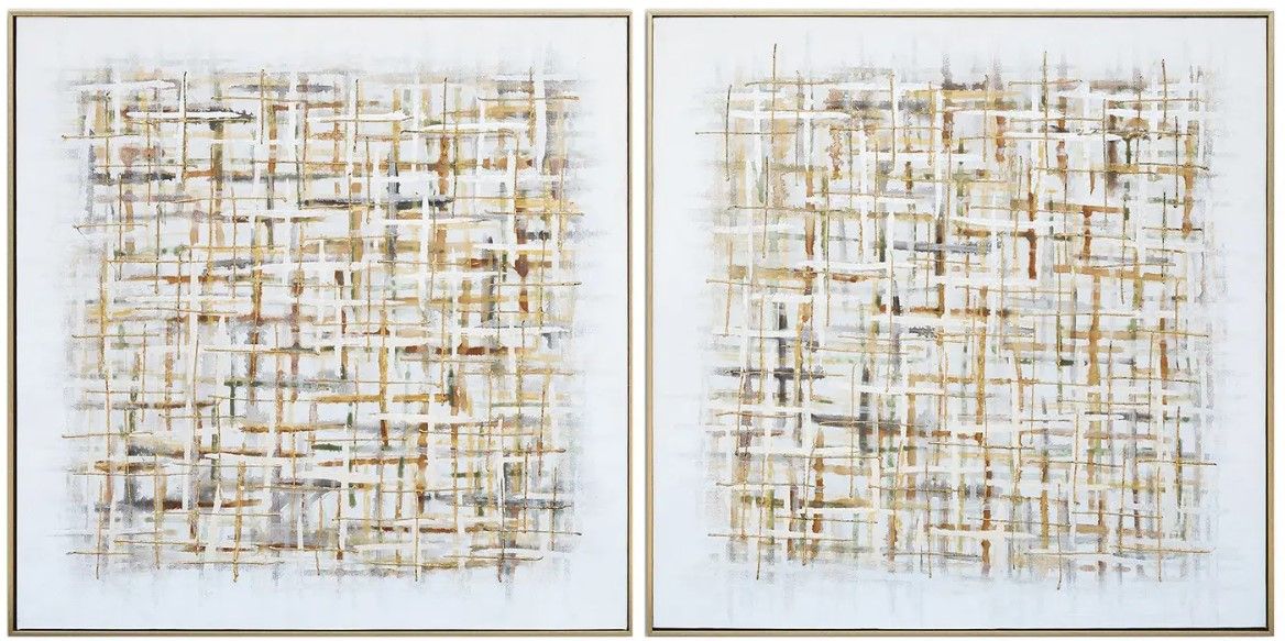 Crestview Collection Avalon 2-Piece Style 2 Wall Art Set | Bob Mills ...