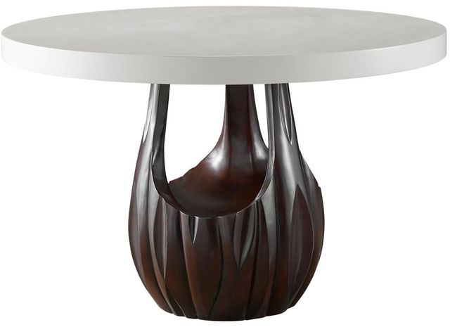 Universal Explore Home™ Carmel Dark Walnut/White Dove Round Dining ...