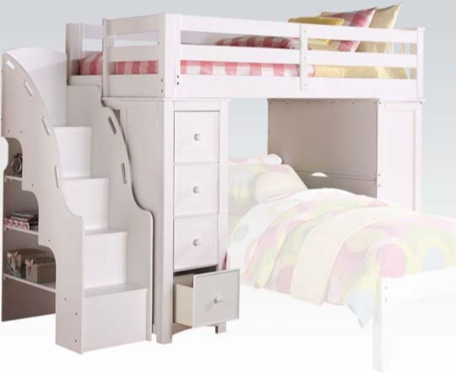 Acme freya white loft bed store