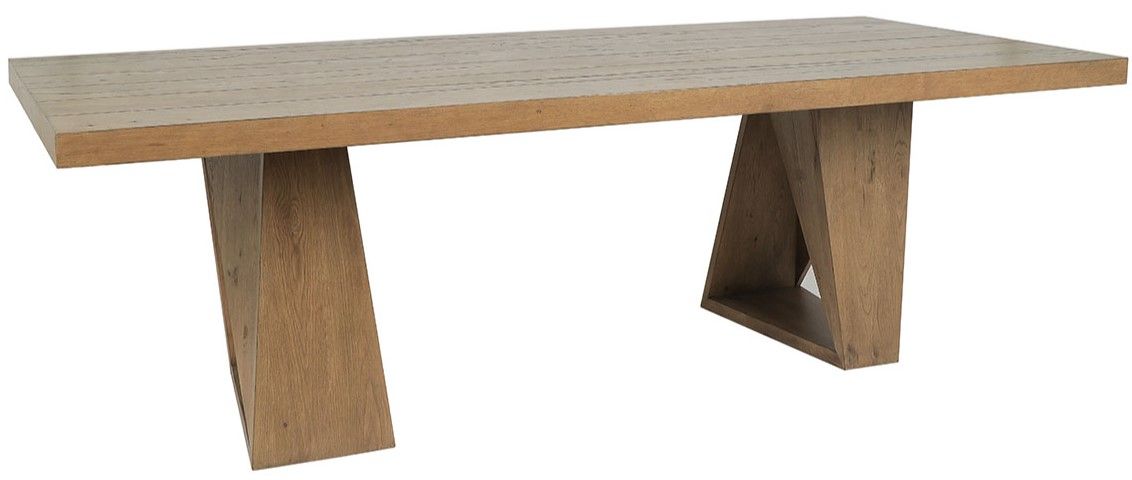 Classic Home Arleth Natural Oak Dining Table | Fleck's Furniture ...