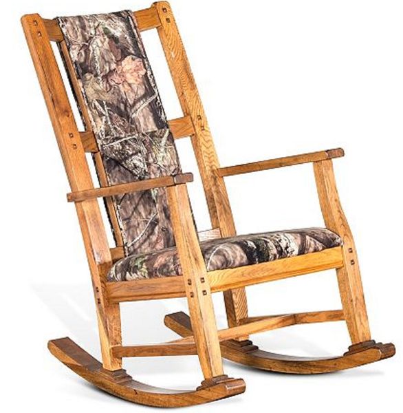 Sunny Designs™ Sedona Rustic Oak Rocker with Cushion Seat & Back ...
