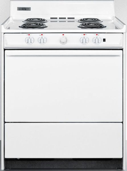 Summit® 30" White Freestanding Electric Range | Cluett’s Appliance ...