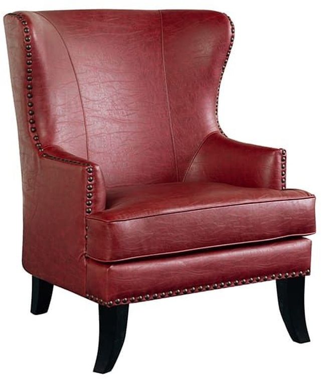 Porter International Designs Grant Red Accent Chair | Fischer Furniture ...