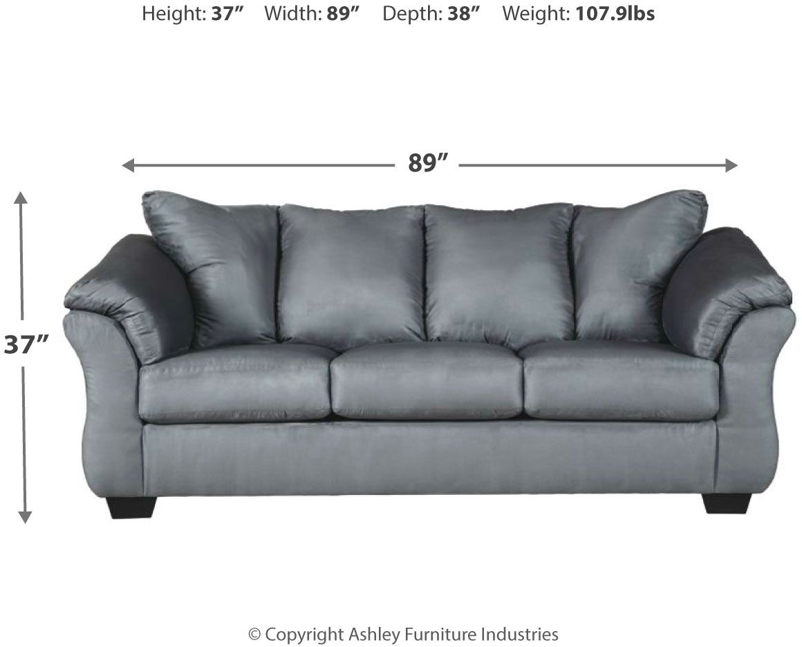 Signature Design by Ashley Darcy Steel Sofa Farnham s Furniture Galleries Casper Wyoming