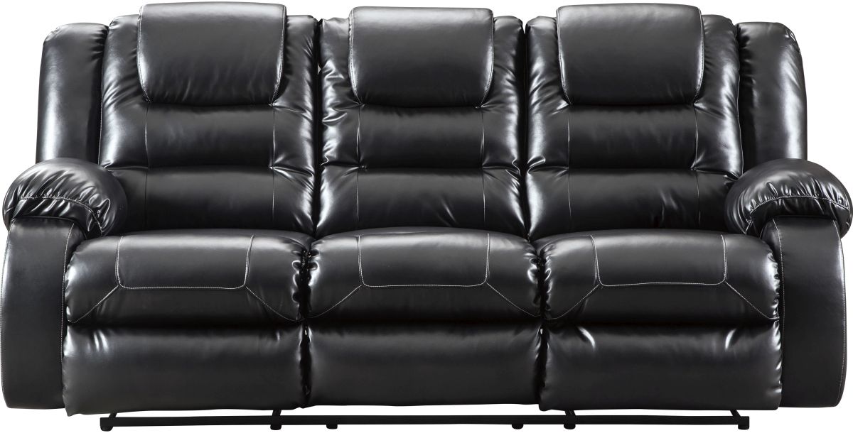 Signature Design by Ashley Vacherie 3 Piece Black Reclining Sectional Farnham s Furniture Galleries Casper Wyoming