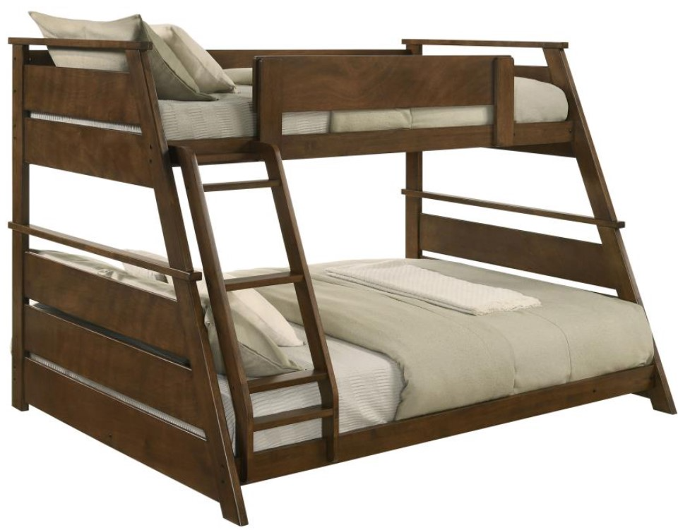 Coaster® Holden Walnut Twin/Full Bunk Bed | Jacksonville, NC