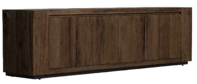 Four Hands Abaso Ebony Rustic Oak Media Console | Karvonen’s
