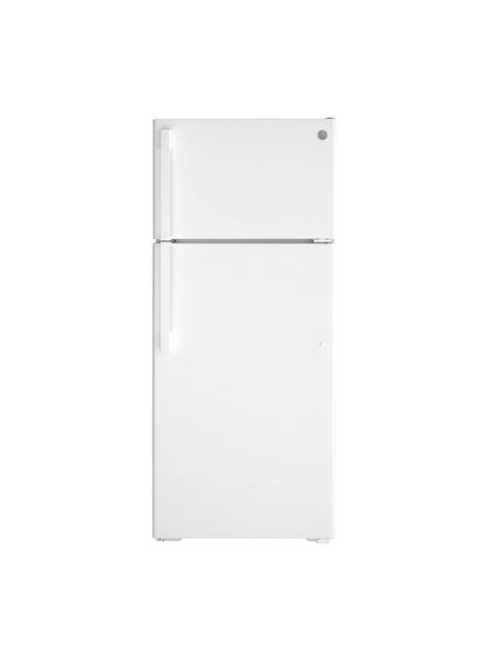 GE® 28" 17.5 Cu. Ft. ENERGY STAR® White Top Freezer Refrigerator ...