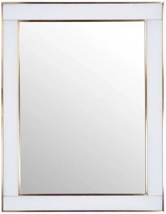 Stylecraft Dann Foley Lifestyle White Large Mirror | Miskelly Furniture