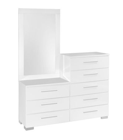 Bernards Delavan Gloss White Chesser | Bob Mills Furniture