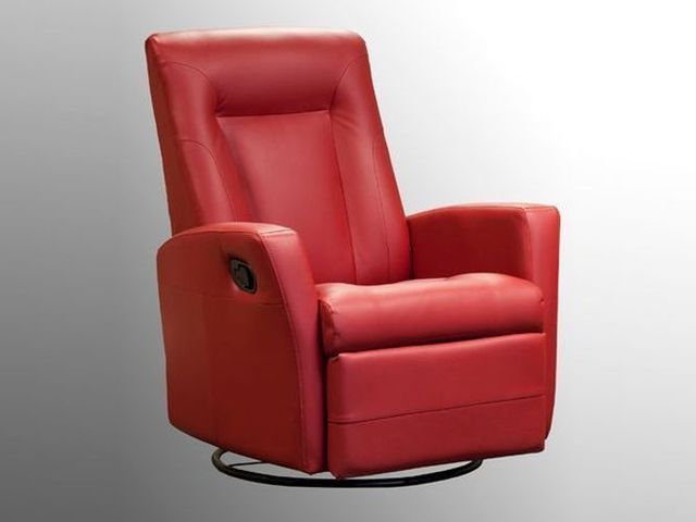 Elran Red Glider Rocker Recliner | McLellan BrandSource Home Furnishings