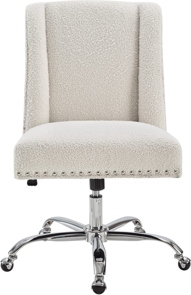 Linon Draper Sherpa Office Chair Hoelscher s Fine Furniture Appliances Electronics Floresville and Pleasanton TX