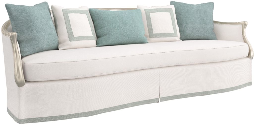 Caracole® Le Canape White Skirted Sofa | Gardella Furniture | Detroit, MI