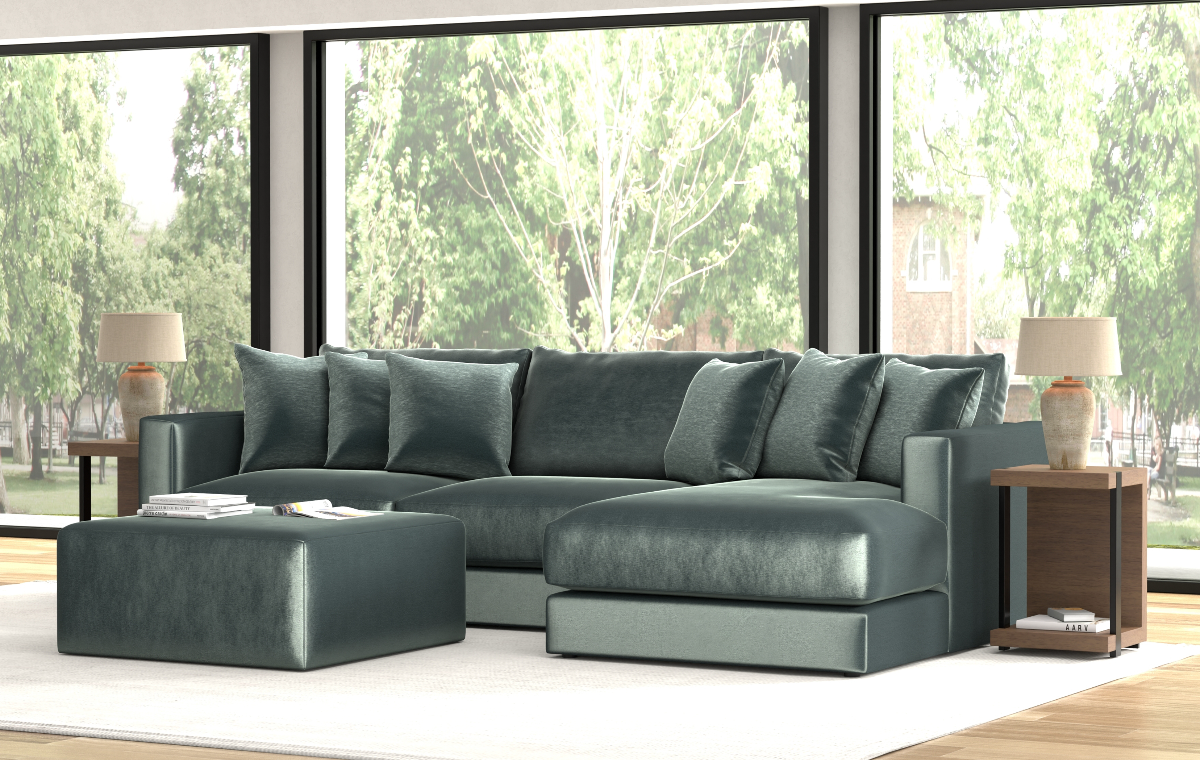 Jackson Green Sectional Sofas