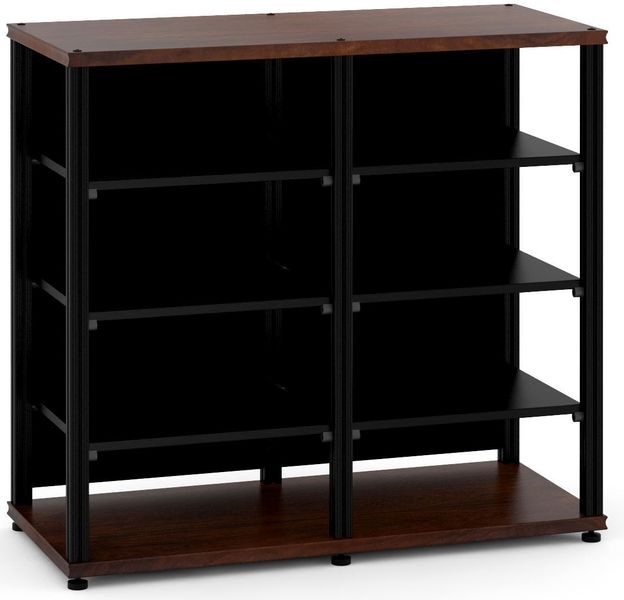Salamander Designs® Synergy Twin 40 AV Cabinet-Dark Walnut/Black | Hi Fi Buys | Nashville, TN