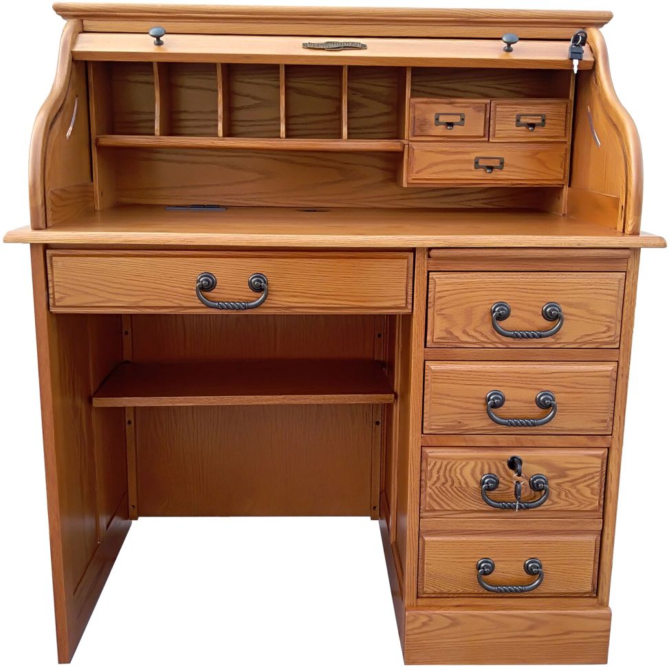 Small oak roll top desk store