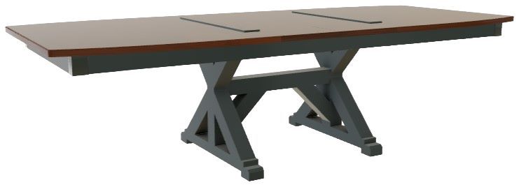 Mavin Customizable 42" x 72" Boat Extendable Dining Table with 2 Leaves ...