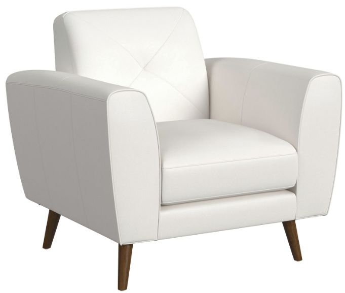Elements International Sonata Ling Dian White Chair | Lacks Furniture ...