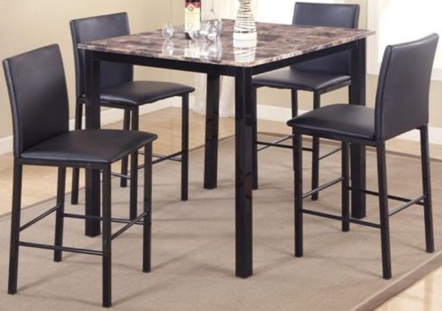 Crown Mark Aiden 5-Piece Counter Height Dinette Set | Fred's Furniture ...