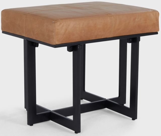 Classic Home Calvin Chestnut Brown/Iron Stool | Lafferty's Home Center