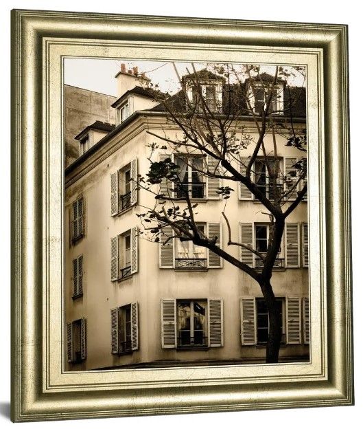 Classy Art Beige/Black Latin Quarter I By Milla White Wall Art ...