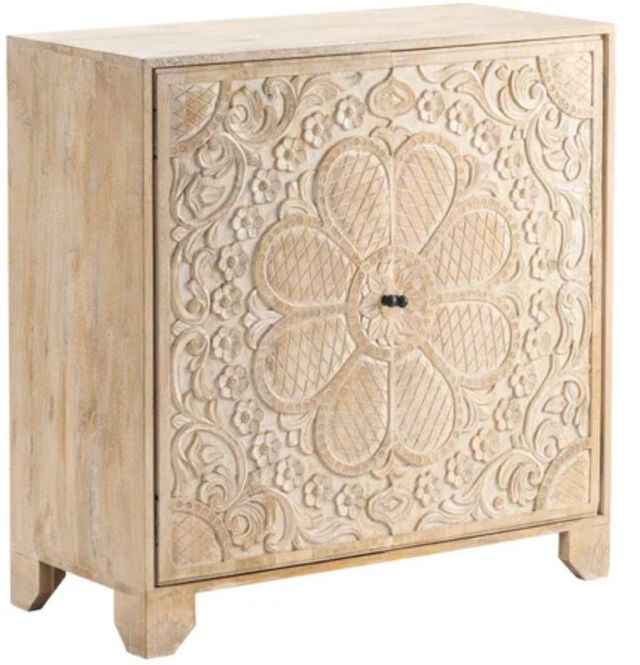Crestview Collection Meadow Beige Cabinet | Besche Furniture ...