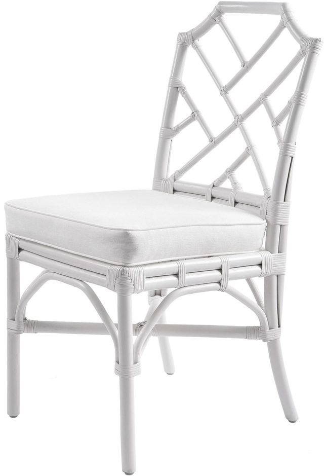 New Pacific Direct Kara 2-Piece White Rattan Dining Chairs | Bedroom ...