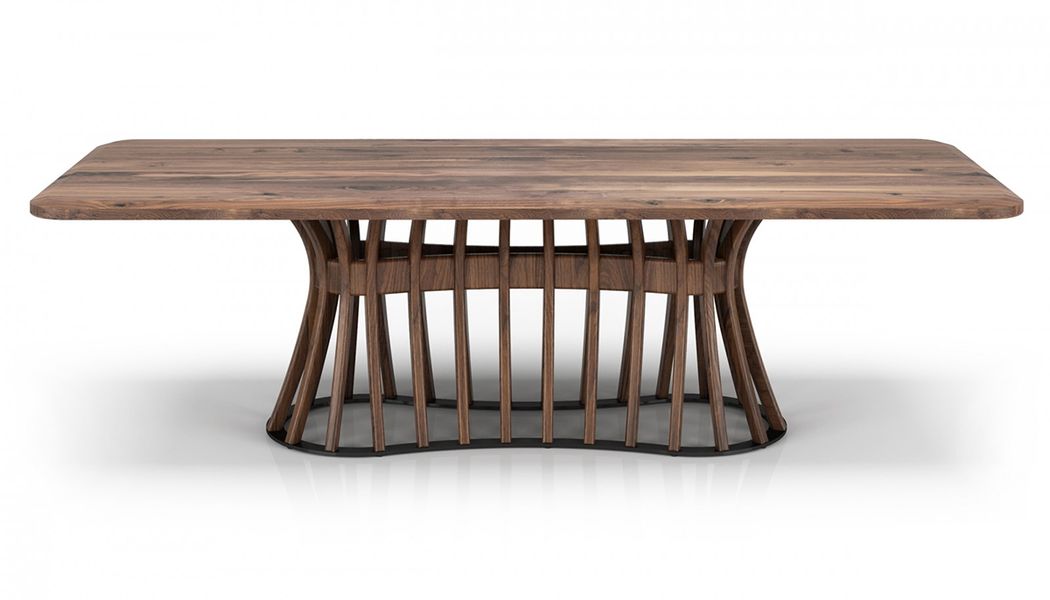 Huppe Jolene Solid Walnut Dining Table, 106" | Marshall's Home Living ...