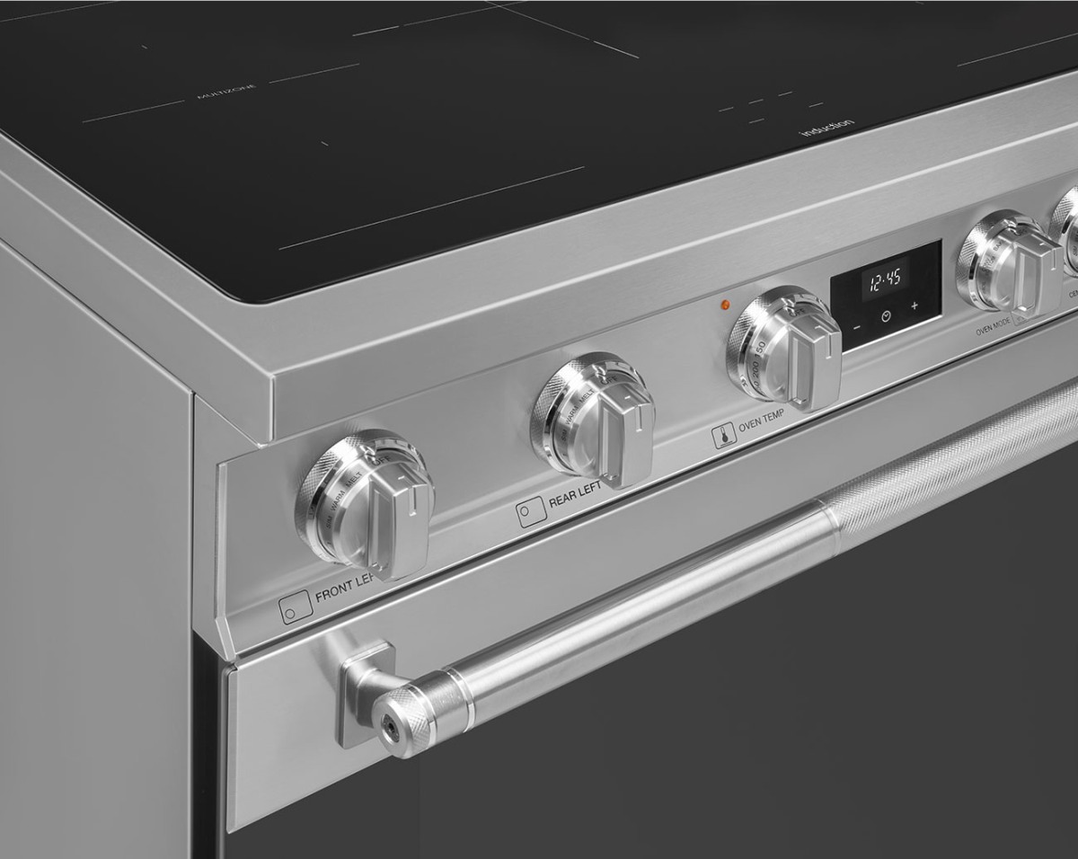 Smeg Professional 36 Stainless Steel Freestanding Induction Range