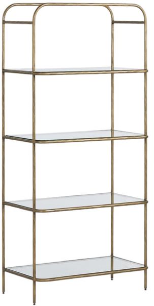 Four Hands Swinton Hammered Aged Brass Bookcase | Maison Bureau Et ...