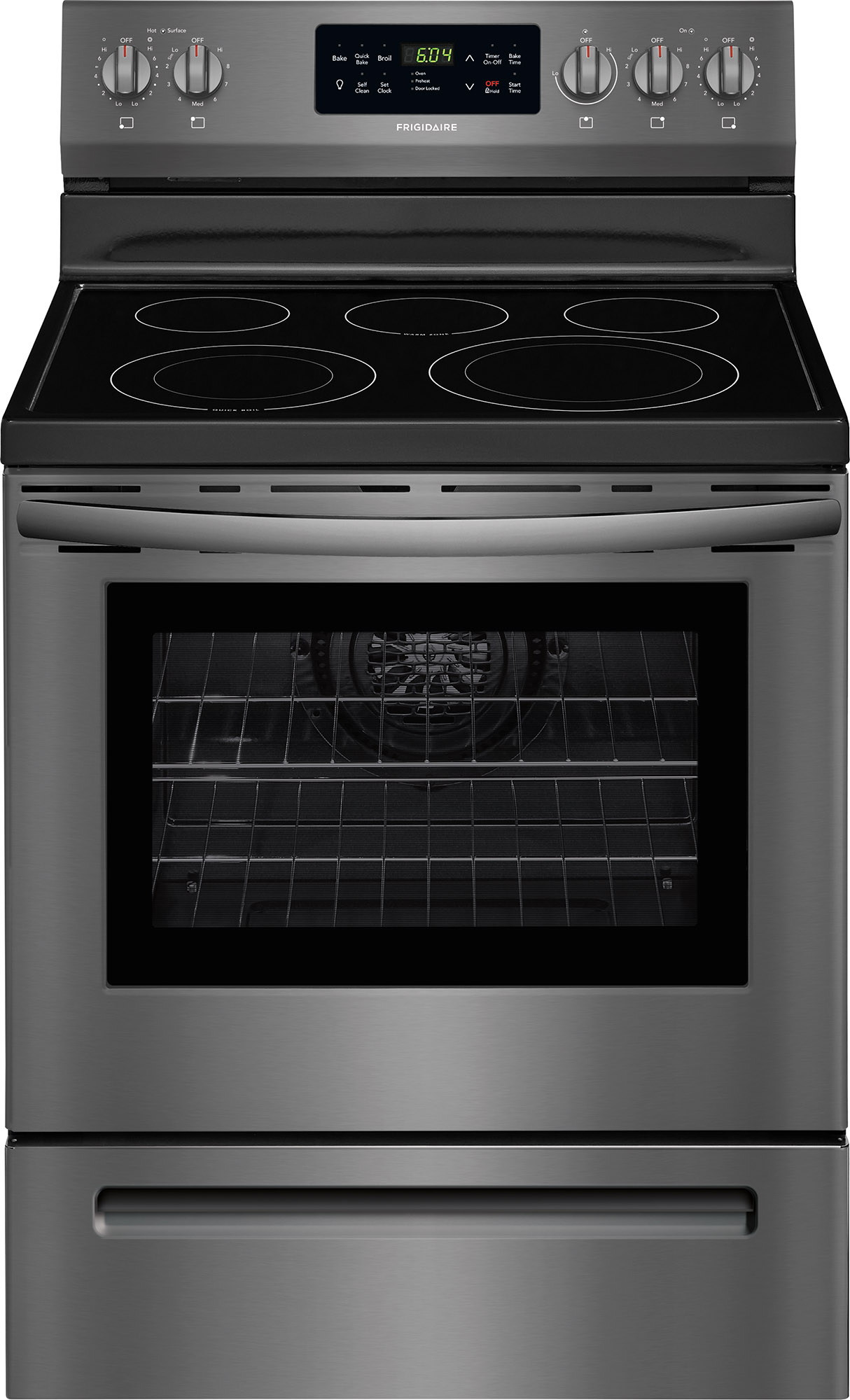 Frigidaire 30 Free Standing Electric Range Black Stainless Bargain Supply
