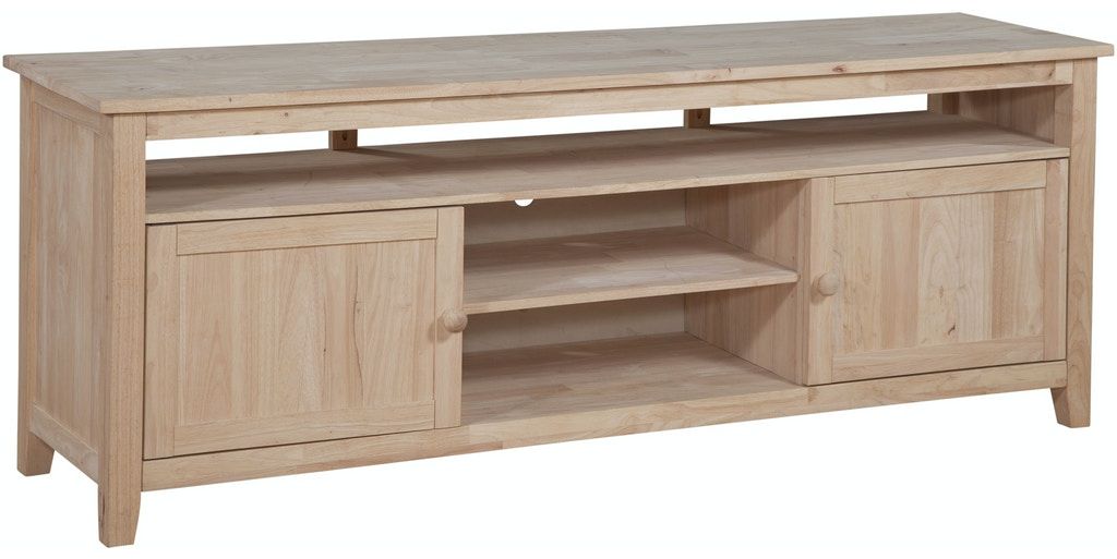 Unfinished wood tv stand store