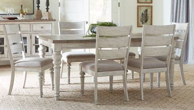 Liberty Furniture Heartland 7-Piece Antique White Rectangular Table Set ...