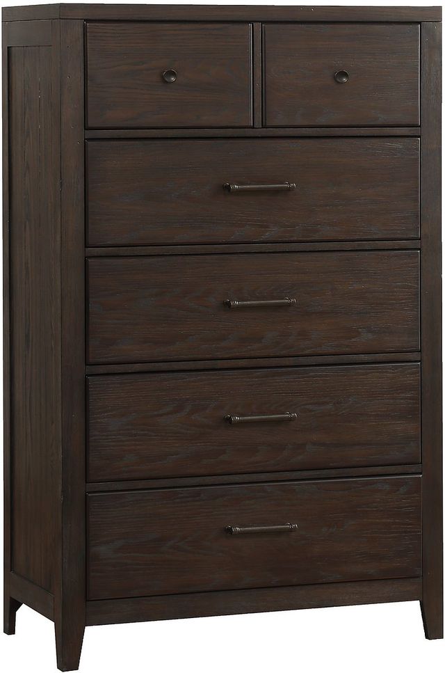 Commode haute à 5 tiroirs de 38 po de Winners Only® Hanson - Brun ...