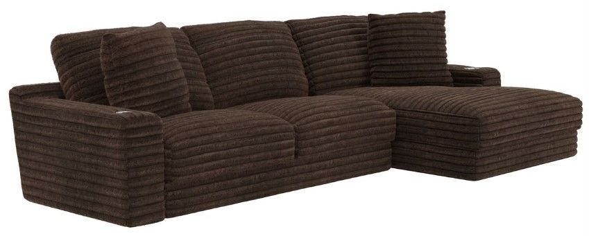 Jackson Furniture Comfrey 2-Piece Chocolate Right-Arm Facing Sofa ...